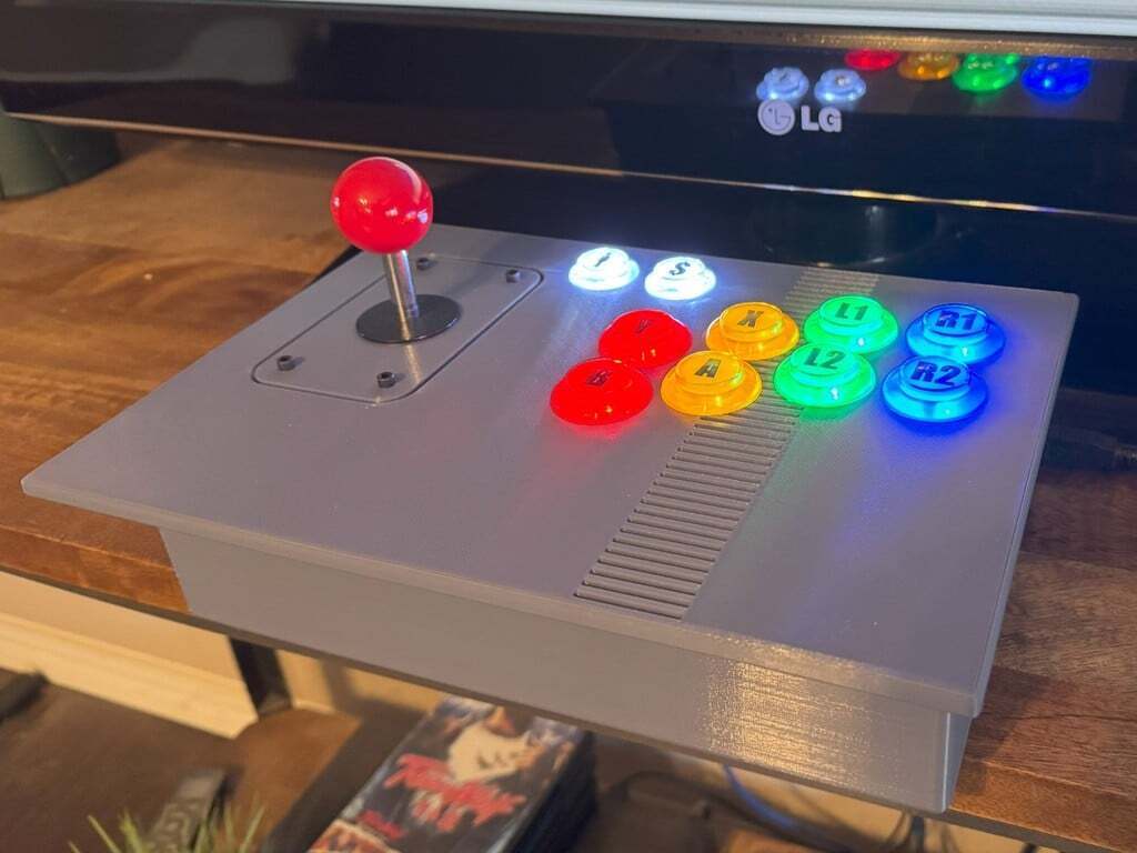 🕹️ Arcade Joystick Box 8 Button Snap On Lid v1・Free STL File for 3D ...